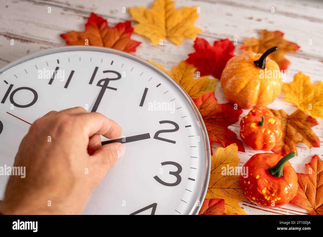 Augsburg, Bavaria, Germany. 9th Oct, 2023. Time change from daylight ...