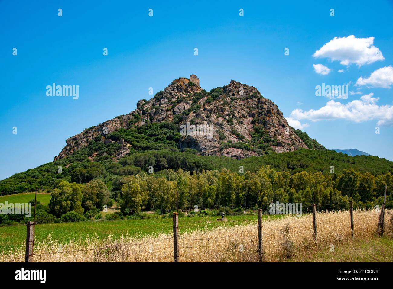 Ruined Castle of Acquafredda - Sardinia - Italy Stock Photo - Alamy