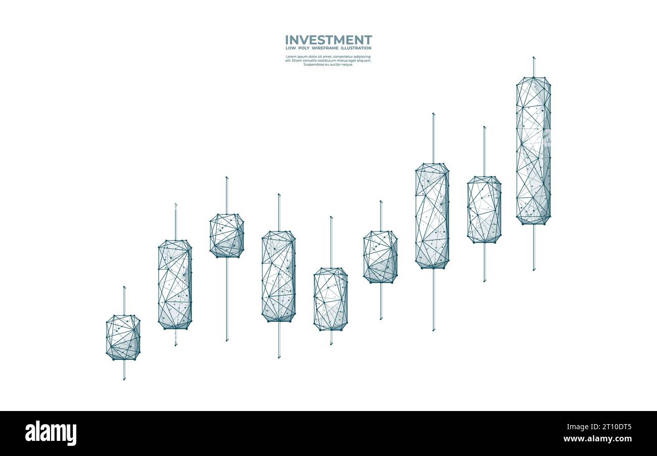 Abstract Japanese candlesticks isolated on a white background Stock ...