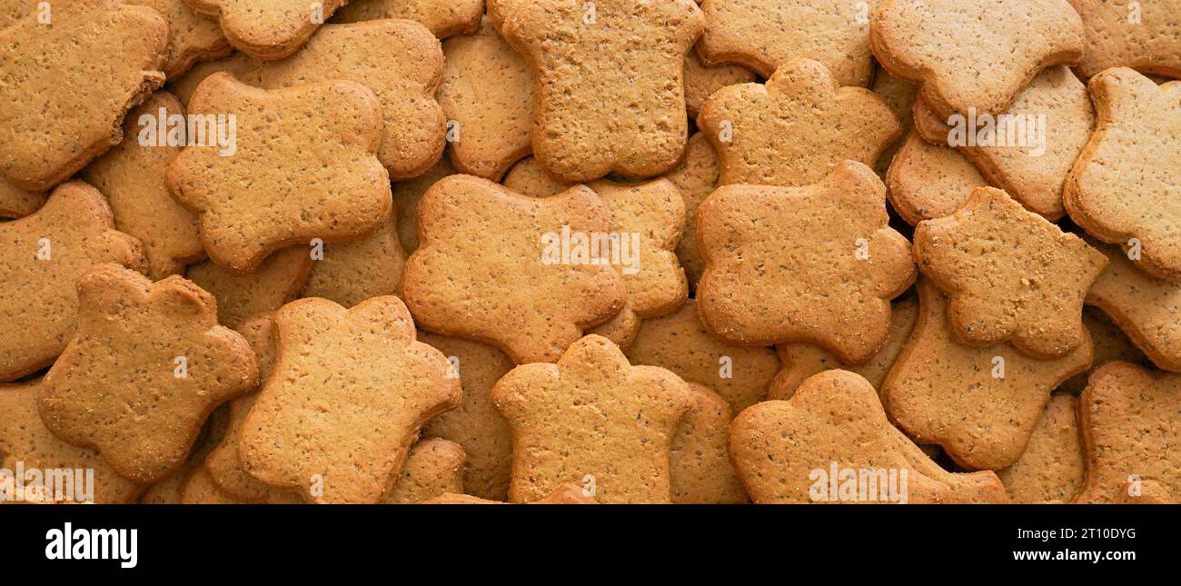 Gingerbreads. Christmas background of bell shaped ginger breads ...