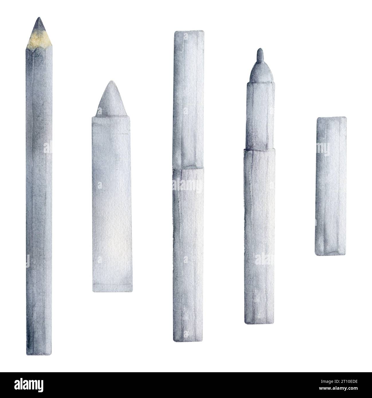 Watercolor with pen and ink on paper Cut Out Stock Images & Pictures ...