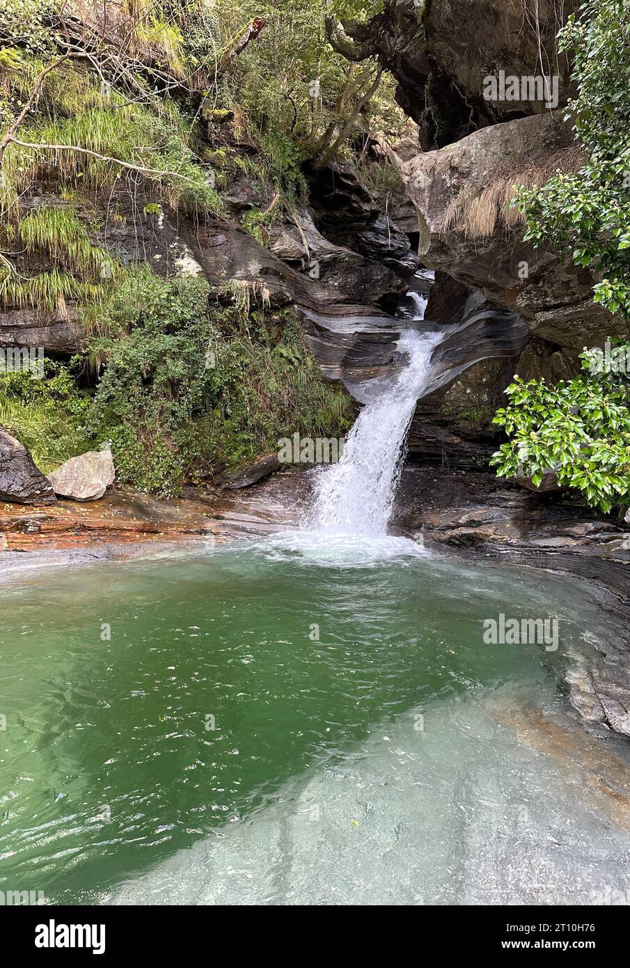 the Santa Petronilla waterfall , Biasca, Switzerland Stock Photo - Alamy