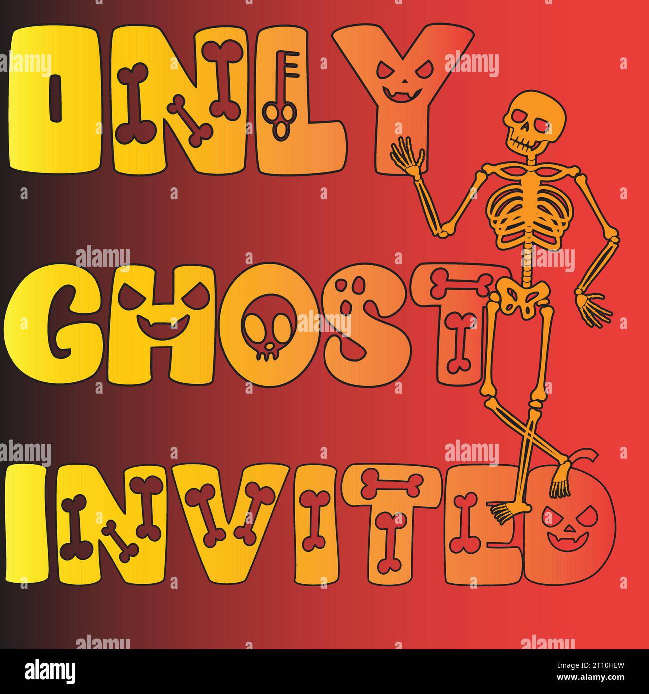 The Halloween Horror Invitation Design Stock Vector Image & Art - Alamy