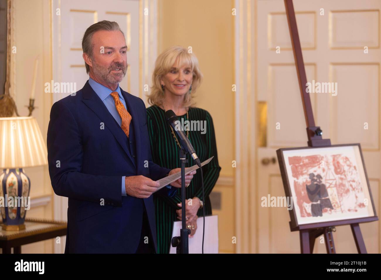 EDITORIAL USE ONLY Sybil Robson Orr and Matthew Orr unveil a new piece ...