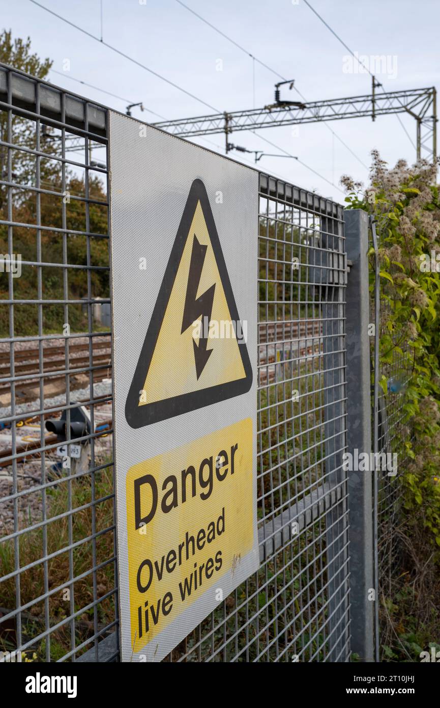 Danger Live Wires Stock Photo - Alamy
