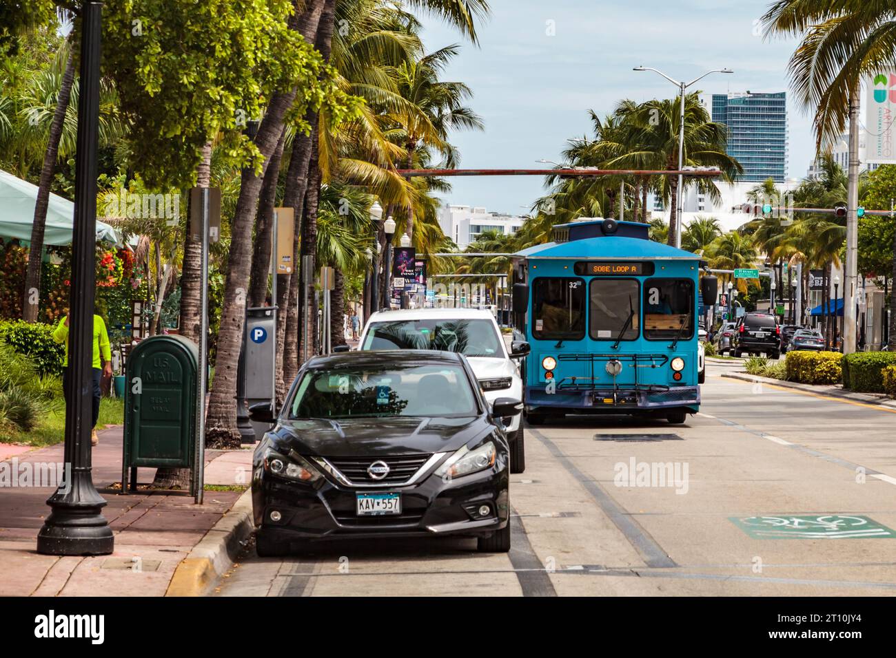 South Beach - SoBe - Loop A Trolley Stop, Washington Avenue, City of ...