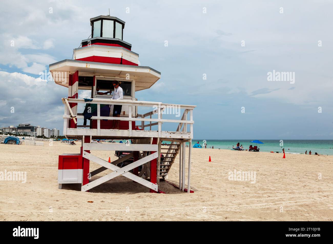 The Jetty Lifeguard Tower, South Pointe, South Beach, City of Miami ...