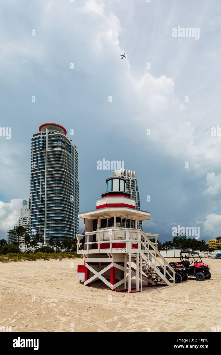 The Jetty Lifeguard Tower, South Pointe, South Beach, City of Miami ...