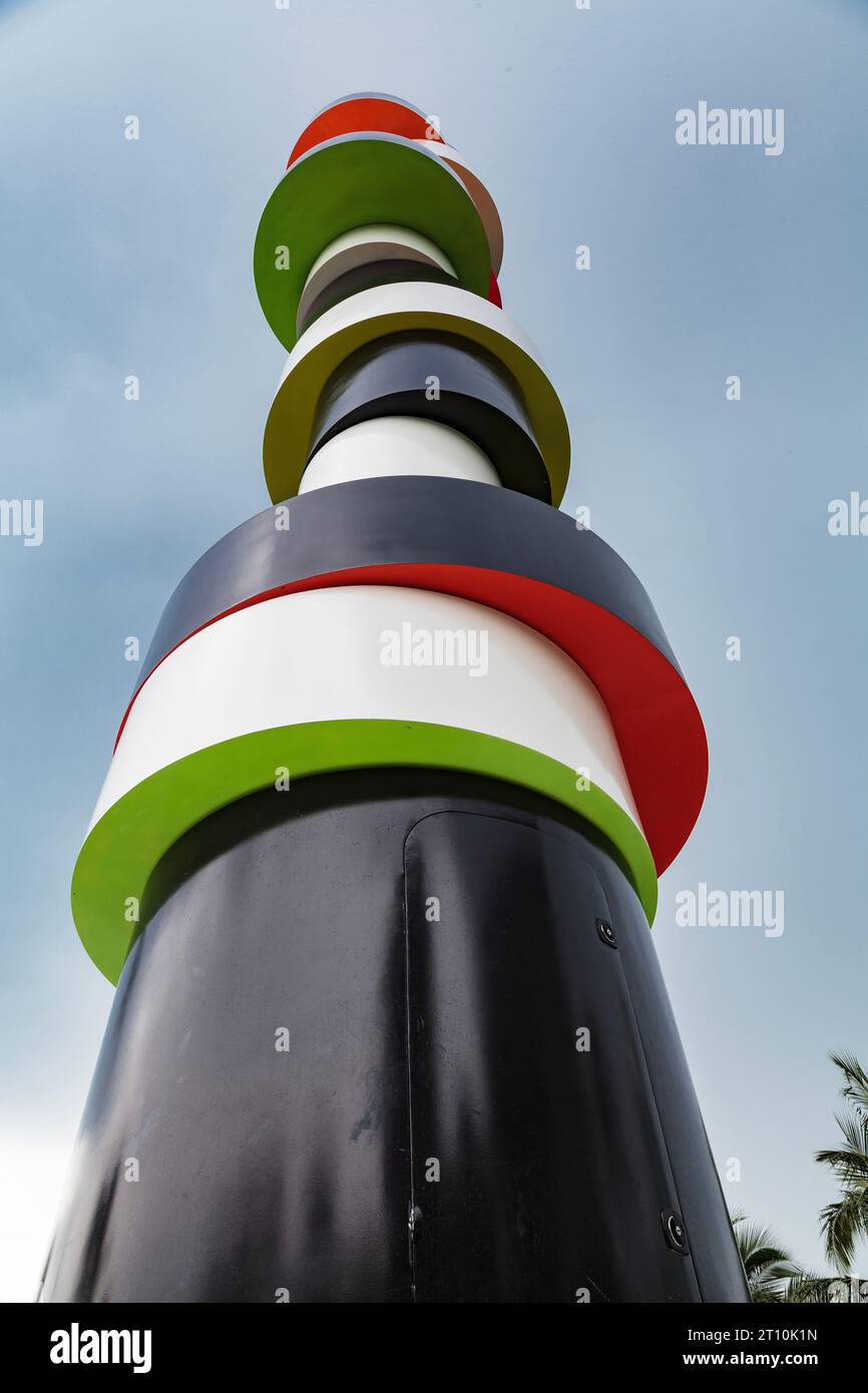 South Pointe Lighthouse, South Pointe Park, Miami Beach, Florida, USA ...