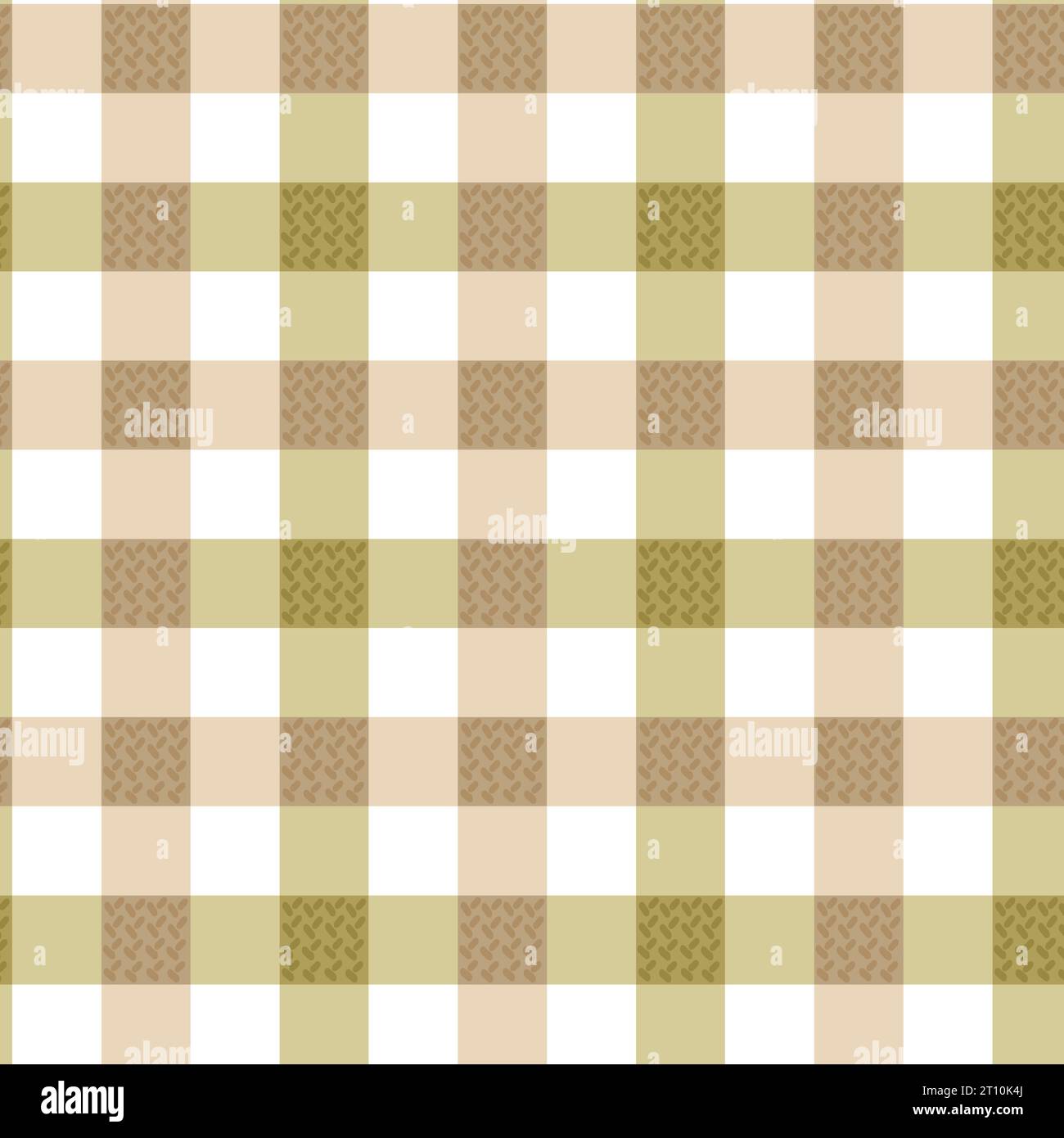 Pastel tablecloth gingham Vector Seamless Pattern. Sage green checker ...