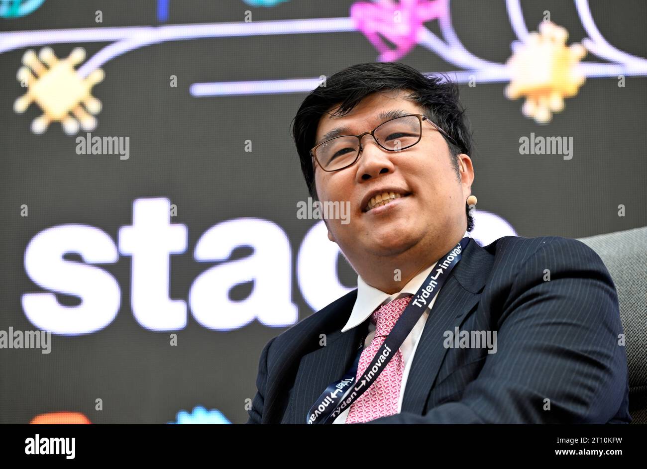 Prague, Czech Republic. 10th Oct, 2023. Michael Hsieh, fellow of the ...