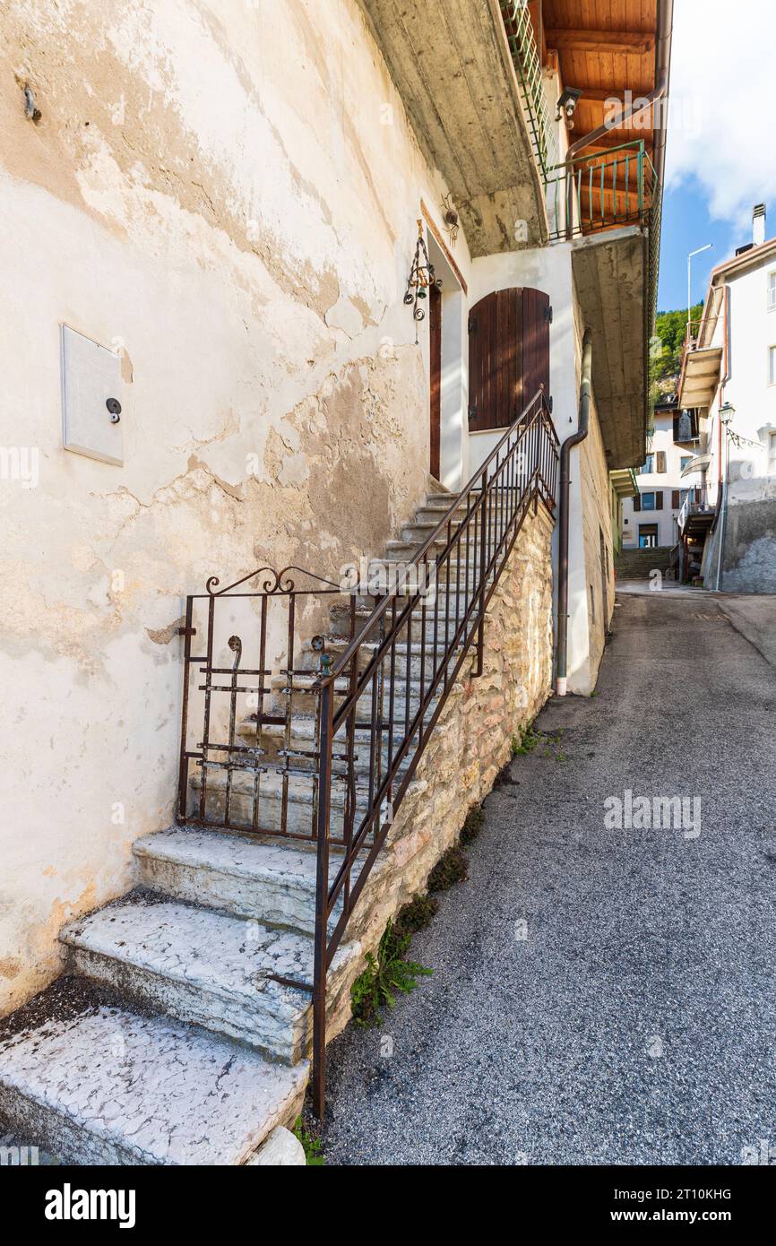 Italy Trentino The village of Pieve Tesino Stock Photo - Alamy