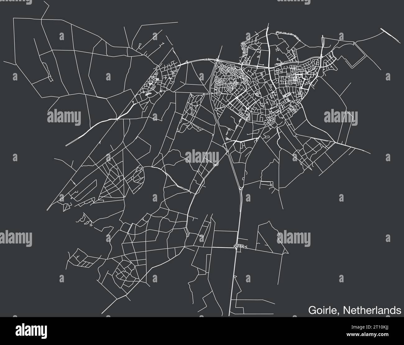Street roads map of GOIRLE, NETHERLANDS Stock Vector Image & Art - Alamy