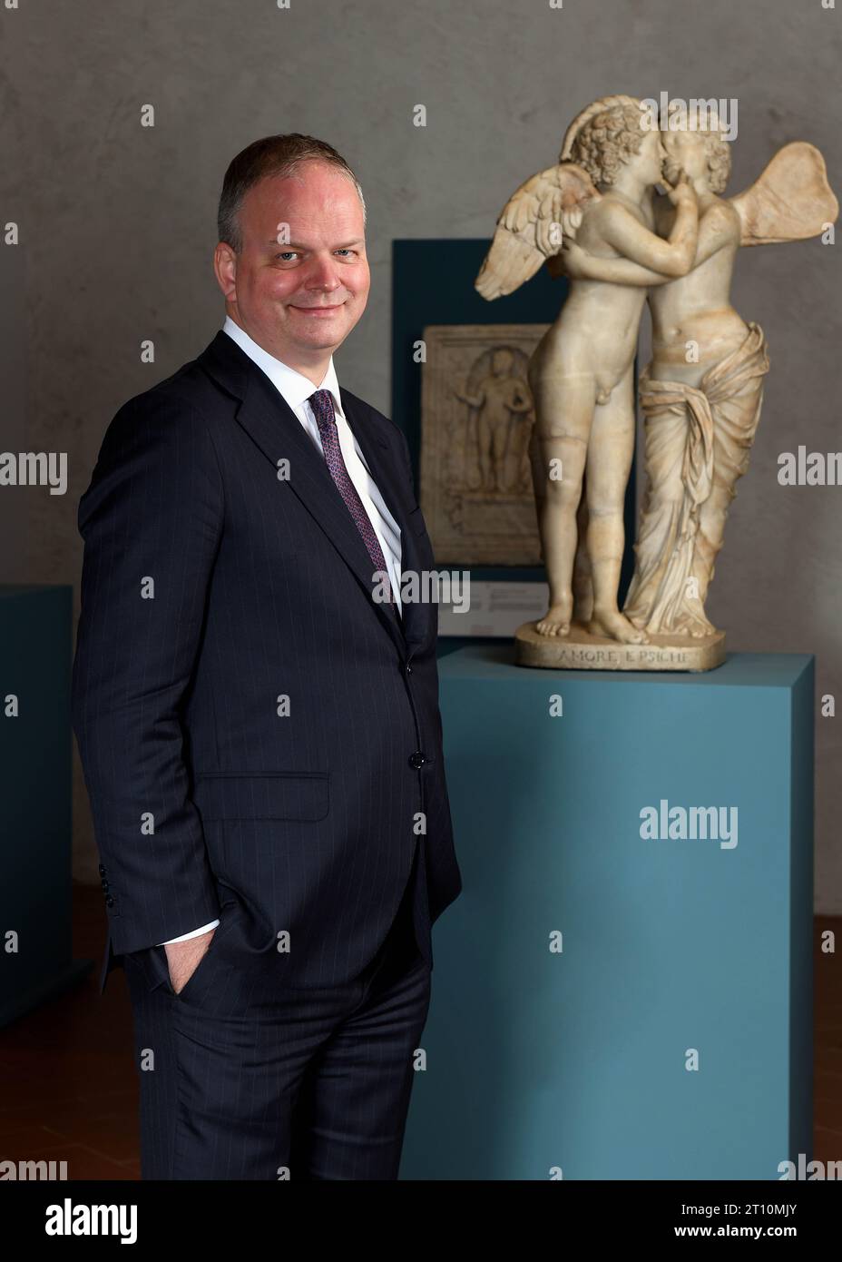 Italy, Florence, Eike Schmidt, director of the Uffizi Gallery, in ...