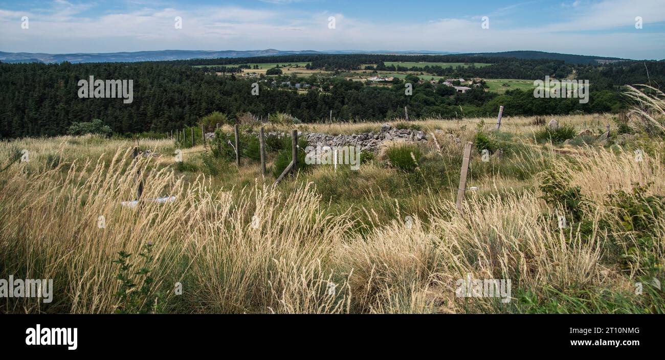 Le Vilard In Chanac In Lozere In France Stock Photo - Alamy