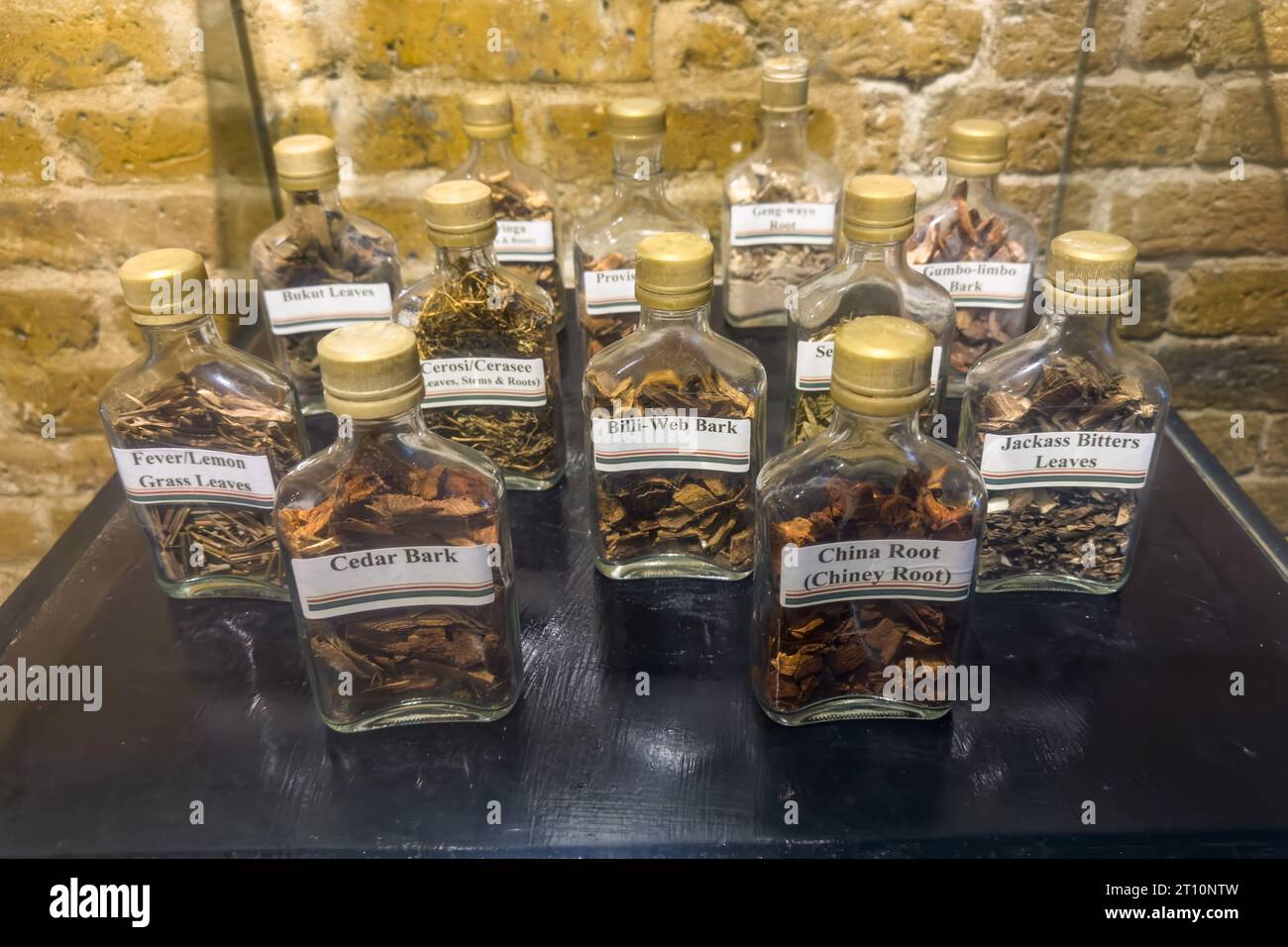 A display on "bush medicine" - medicinal herbs used by slaves in the ...