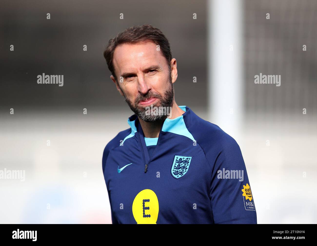 England manager Gareth Southgate during a training session at St ...