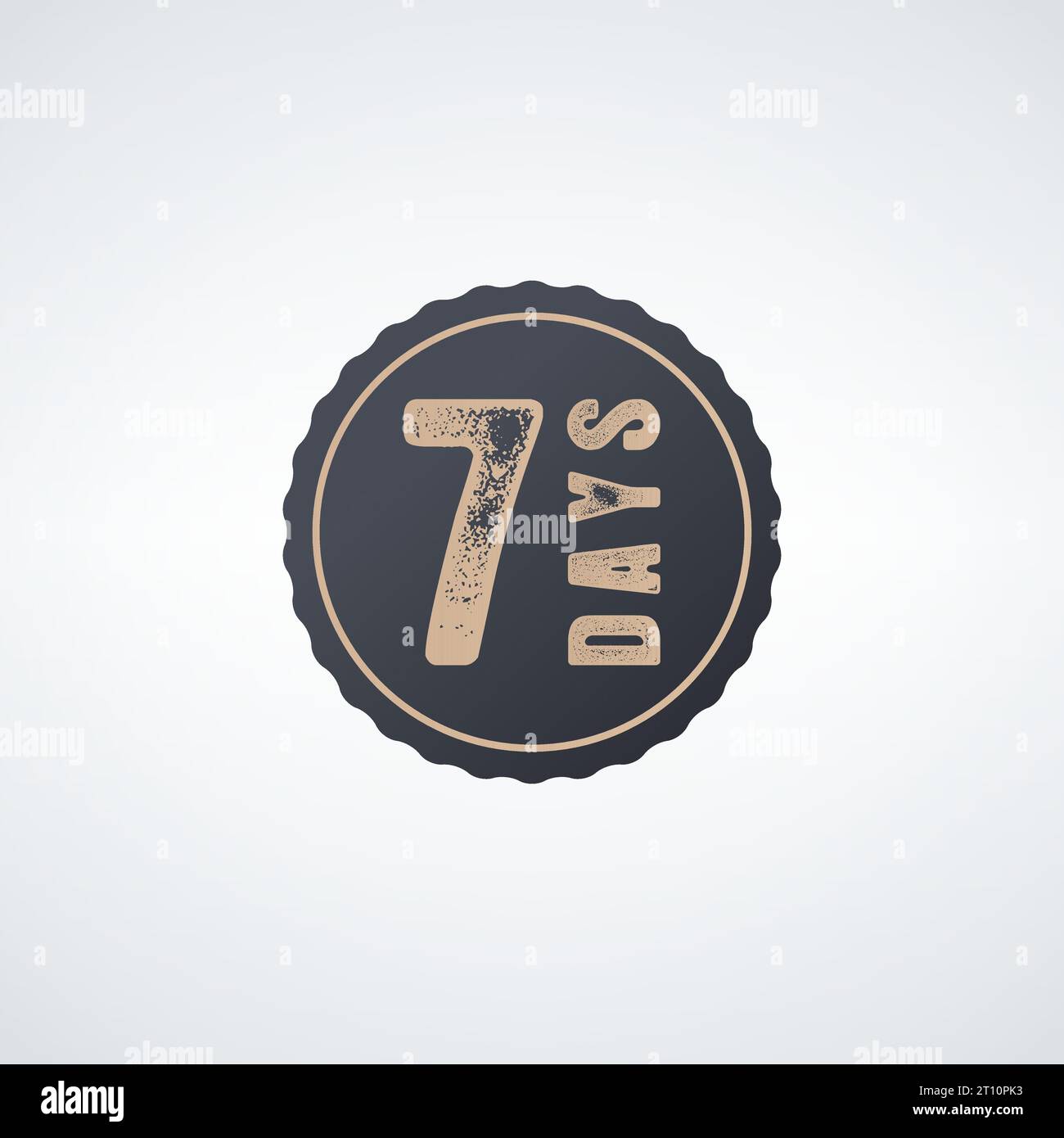 7 days countdown badge icon. 7 days sale price offer promo deal timer ...