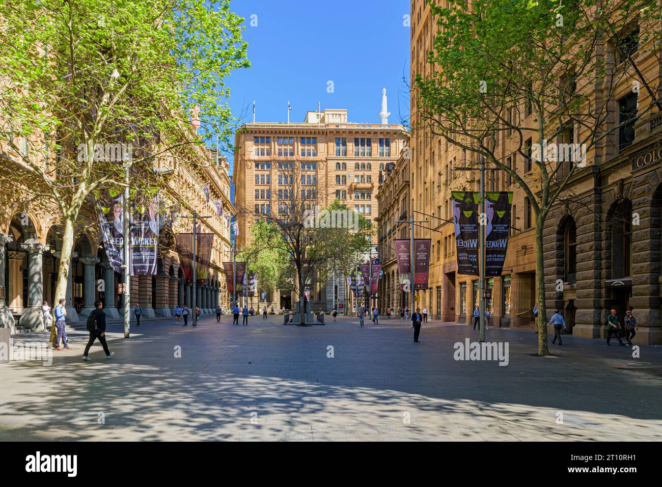 The pedestrian Martin Place in the CBD of central Sydney, New South ...