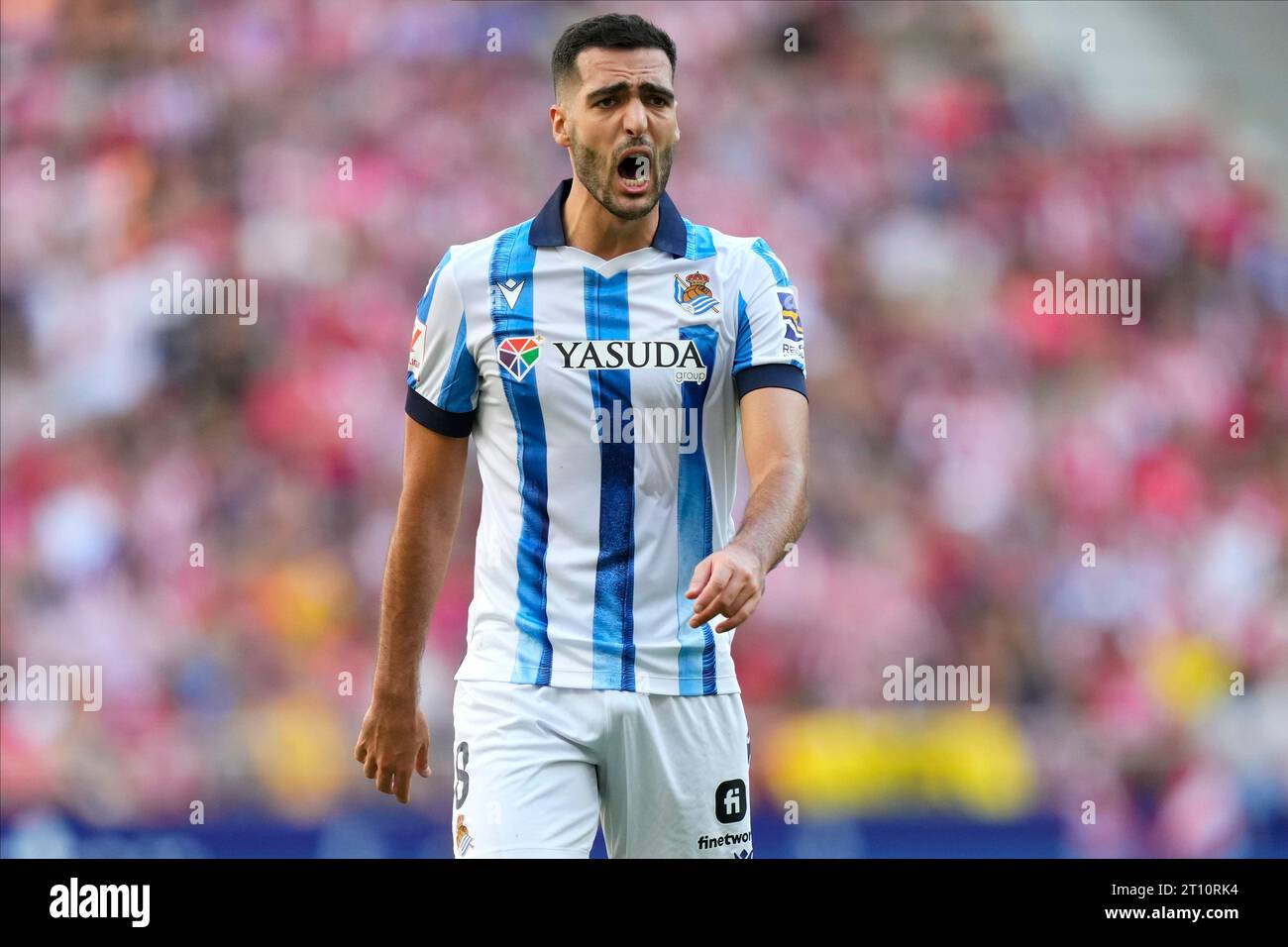 Mikel Merino of Real Sociedad during the La Liga match between Atletico ...