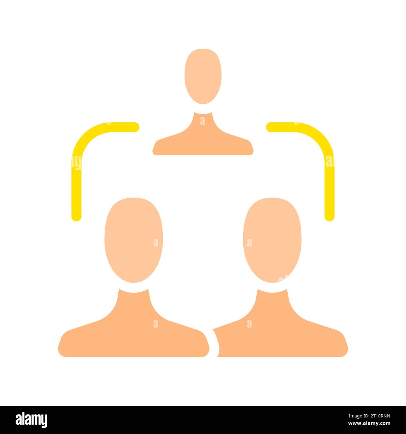 Group of people line icon. Campaign, communication, group work ...