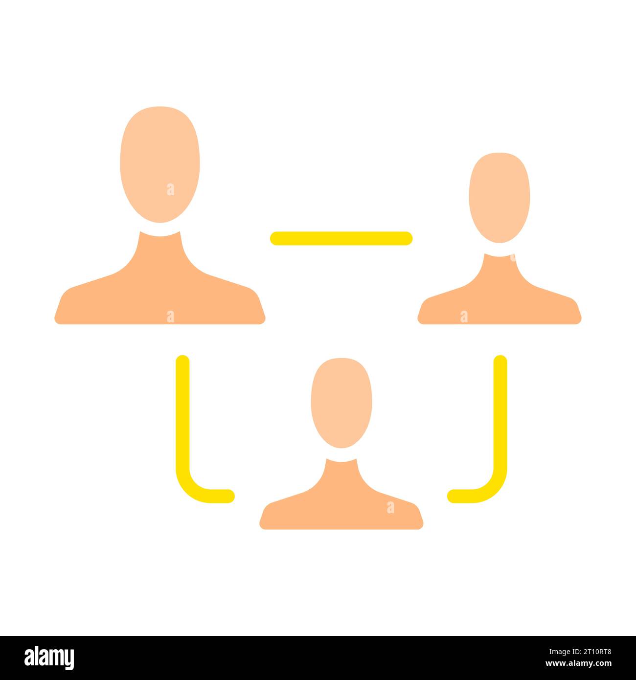 Group of people with boss line icon. Campaign, communication, group ...