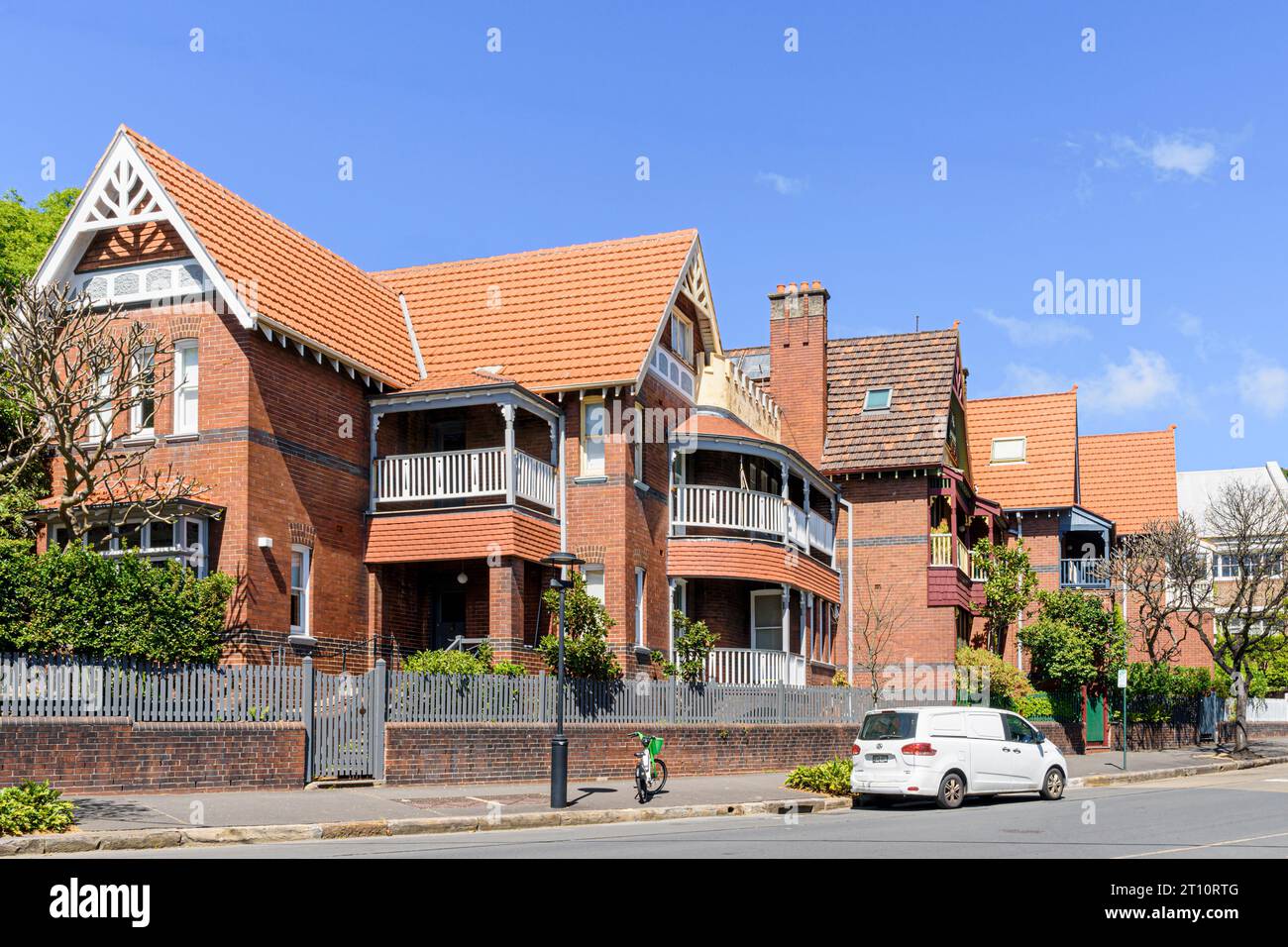 Federation style houses in the historic Dawes Point area of Sydney, New ...
