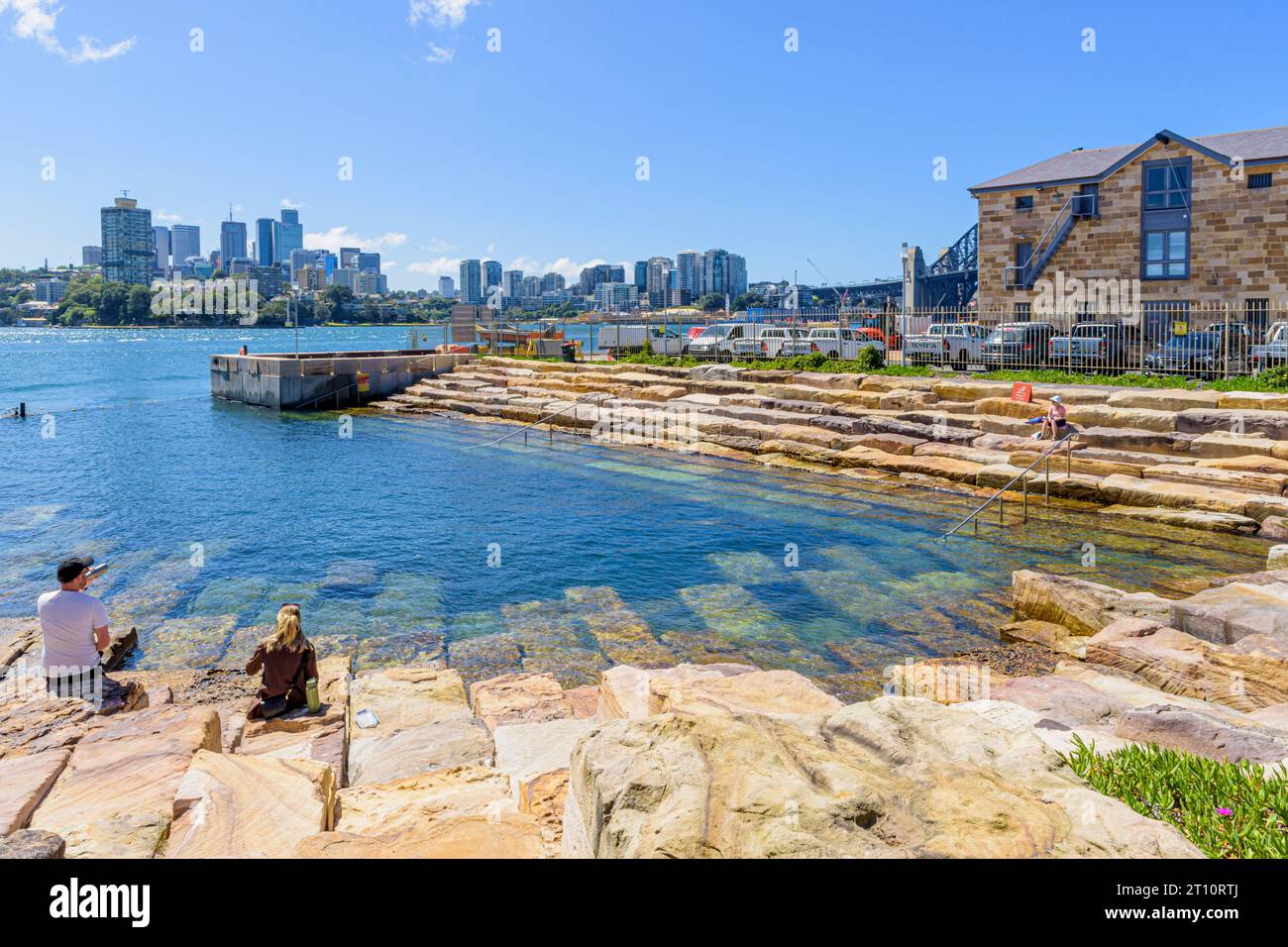 The new shark net protected swimming spot Marrinawi Cove, Barangaroo ...