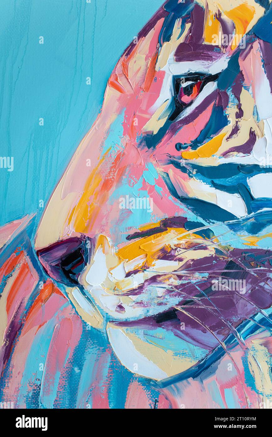 Complementary Color Abstract Paintings