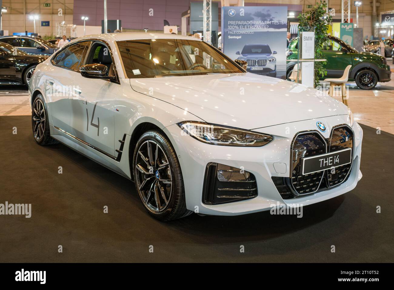 BMW i4 electric car at ECAR SHOW - Hybrid and Electric Motor Show Stock ...