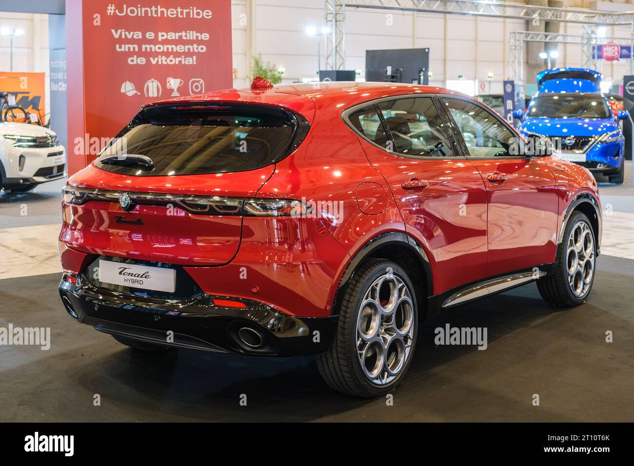 Alfa Romeo Tonale electric hybrid car at ECAR SHOW - Hybrid and ...
