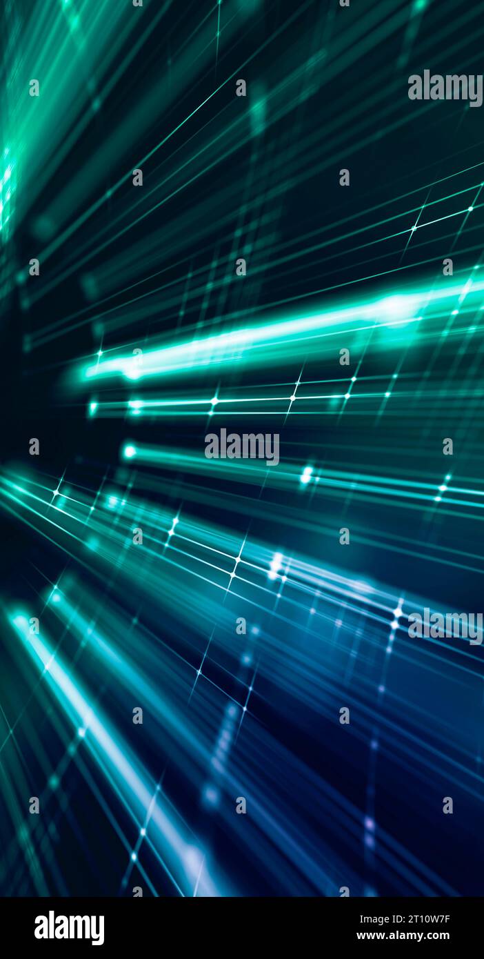 Abstract vertical tech light background. Speed Fiber Optic. Vertical ...