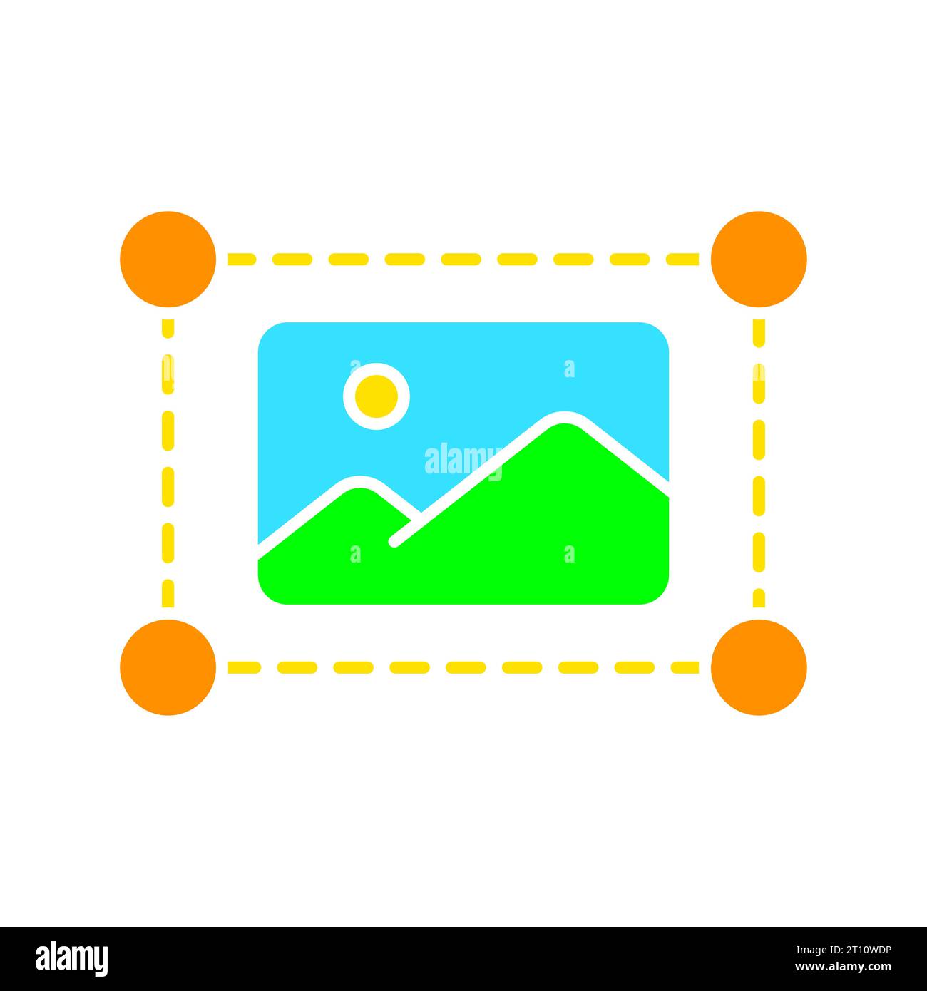 Change format line icon. Photo and video editing, retouching, editing ...