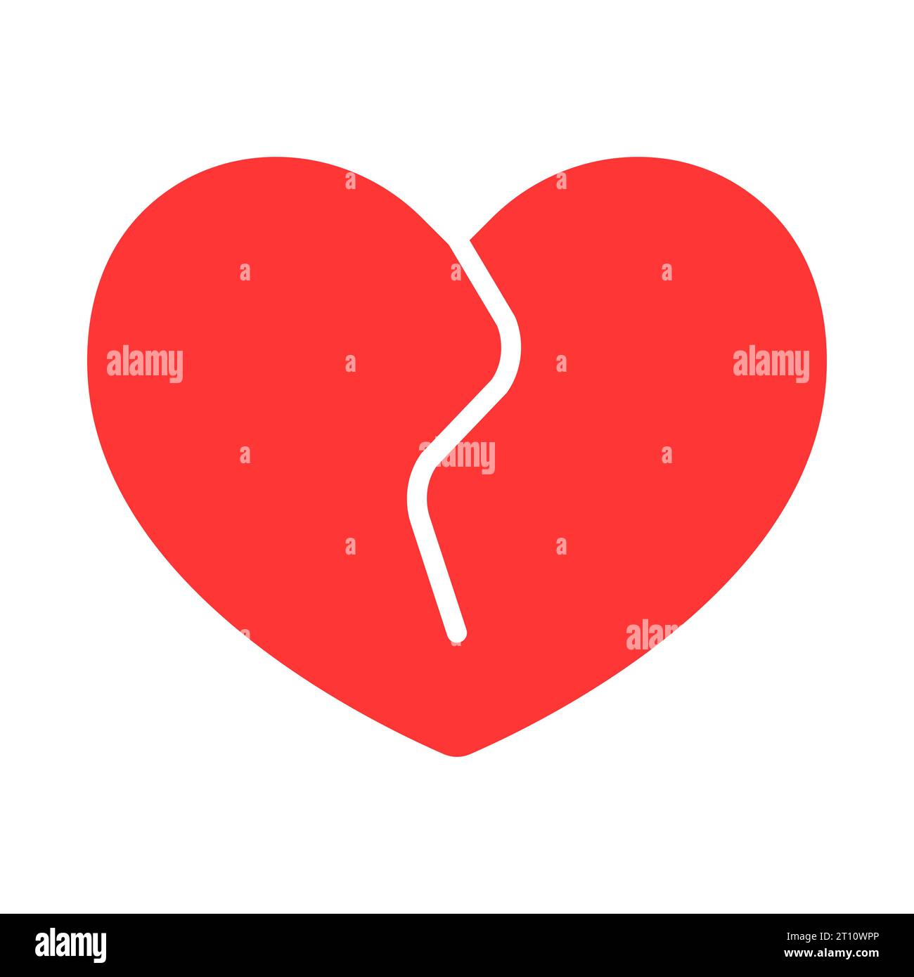 Broken heart line icon. Relationship, love, date, Valentine's day ...