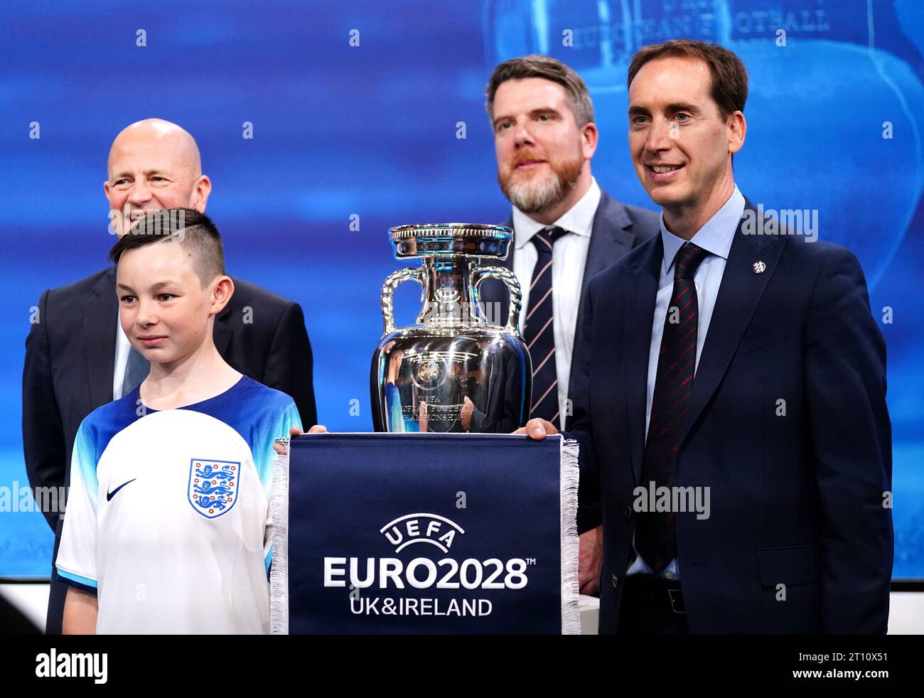FA chief executive Mark Bullingham next to the European Championship ...