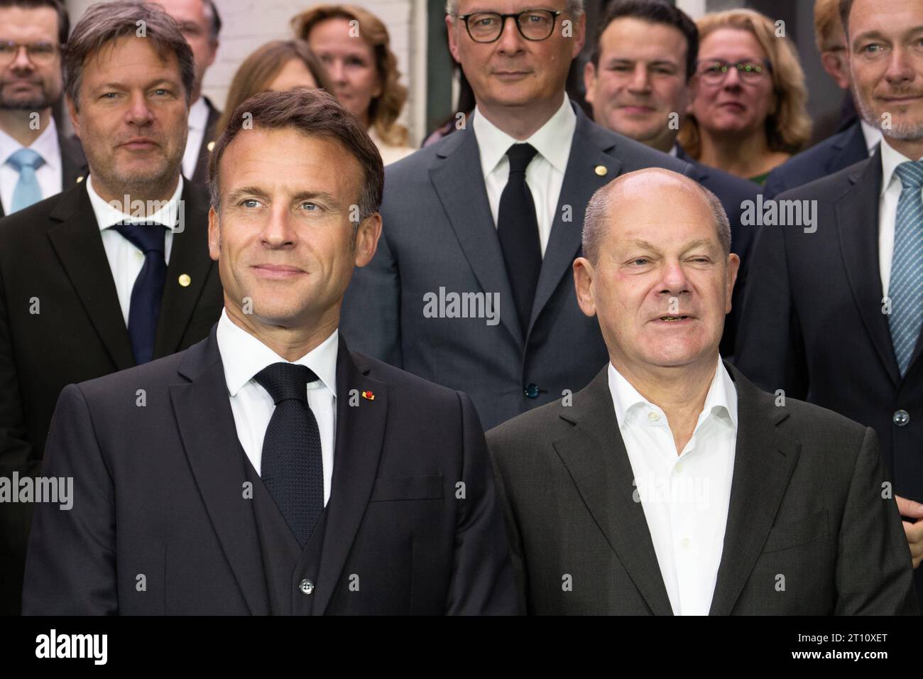 Deutsch-Franzoesische Kabinettsklausur in Hamburg Bundeskanzler Olaf ...