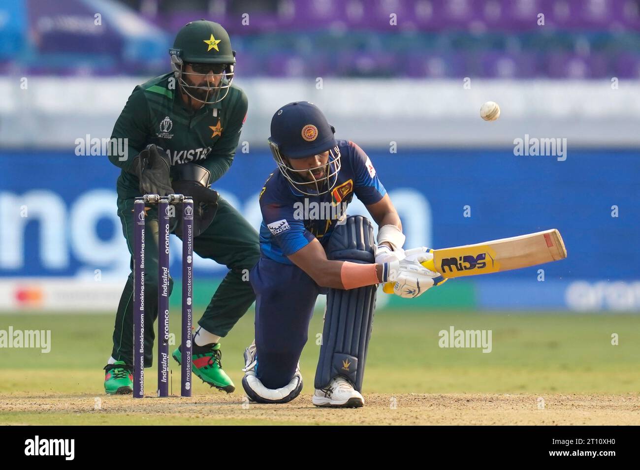 Sri Lanka's Sadeera Samarawickrama plays a shot during the ICC Cricket ...