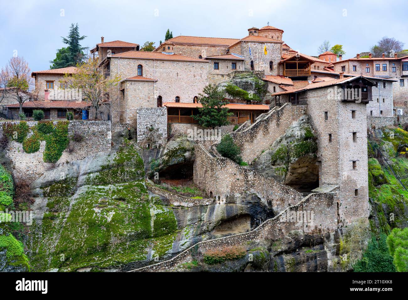 Eastern Orthodox Monasteries of Meteora in Greece. "Meteora" means ...