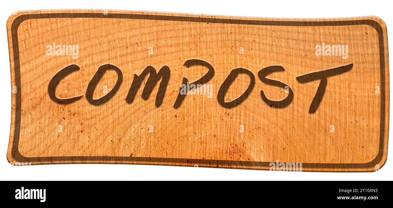 Compost Digital composite Road sign directions to the compost Stock ...