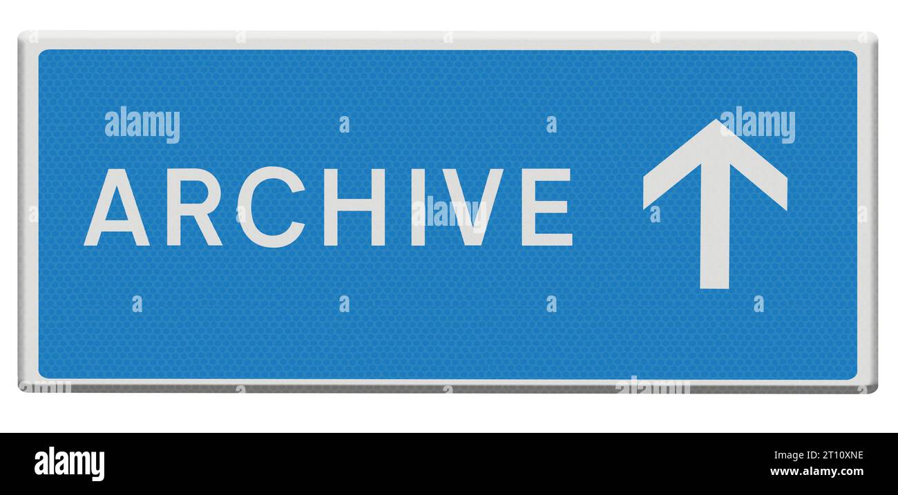 Sign directions to Sign Directions to the archive Stock Photo - Alamy