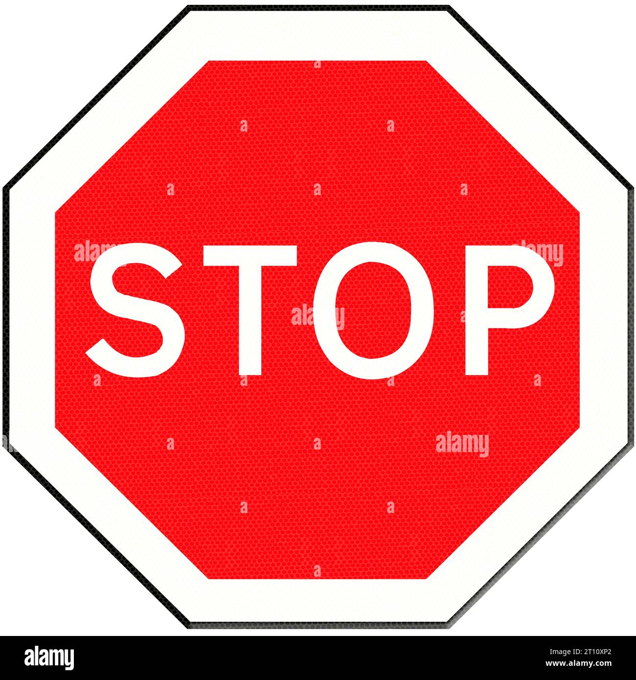 Red Stop road sign Stock Photo - Alamy