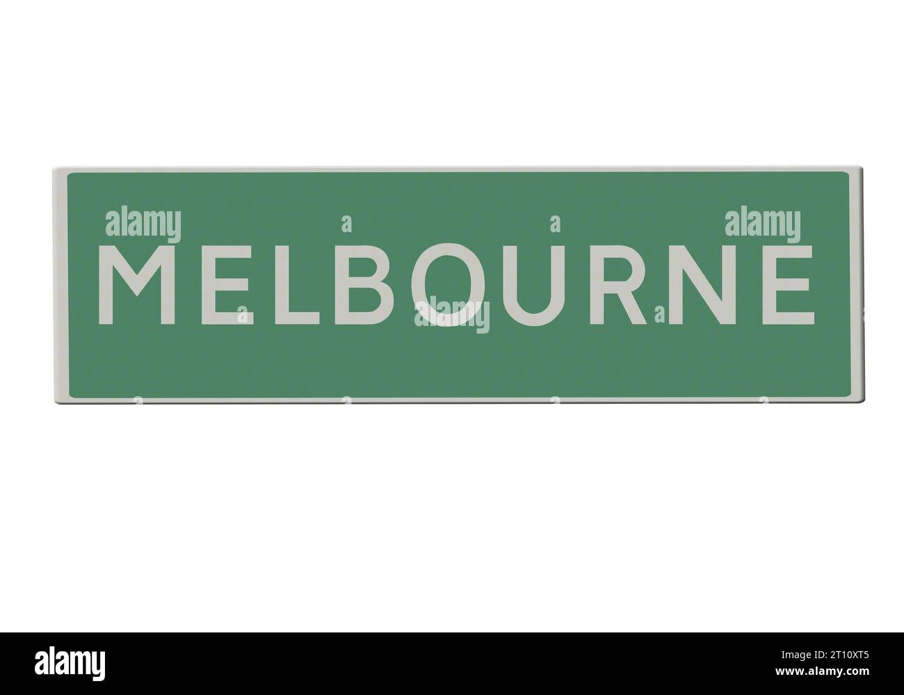 Road sign for the city of Melbourne Credit: Imago/Alamy Live News Stock ...