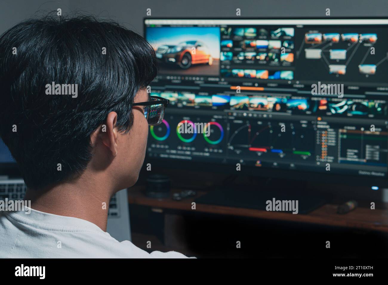 Monitor screen video editing hi-res stock photography and images - Alamy