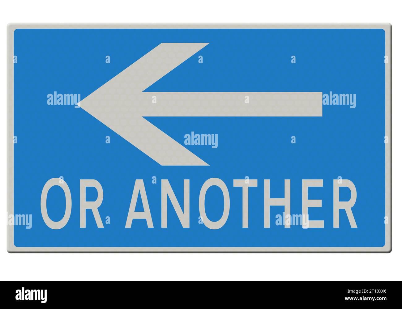 Digital illustration - Road sign cut out One way UK Credit: Imago/Alamy ...