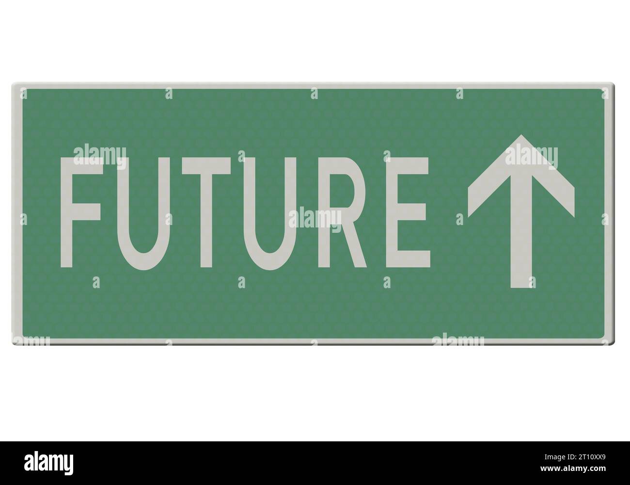 Digital illustration - Road sign - Future Credit: Imago/Alamy Live News ...