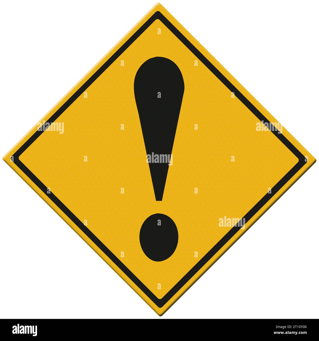 Digital illustration - concept - Road sign US Danger ahead ...