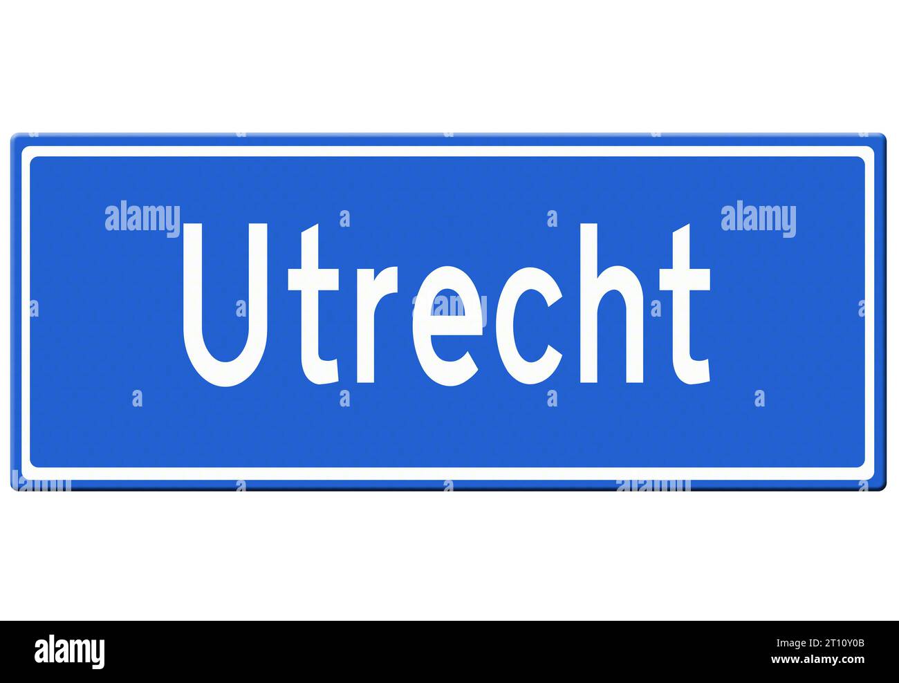 Digital illustration - Utrecht city sign Credit: Imago/Alamy Live News ...
