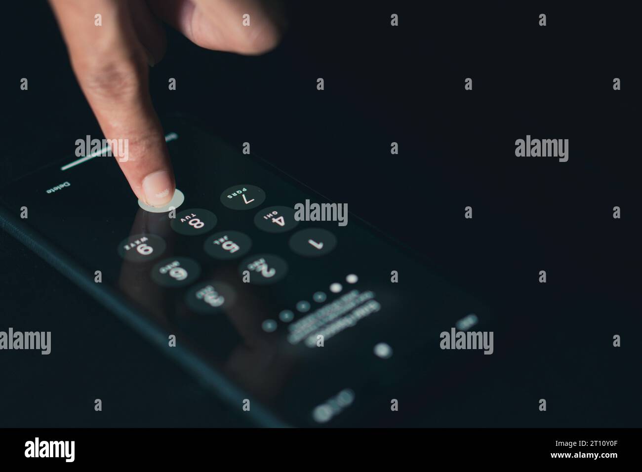 Password For Log In On The Screen Of A Cell Phone Cyber Security
