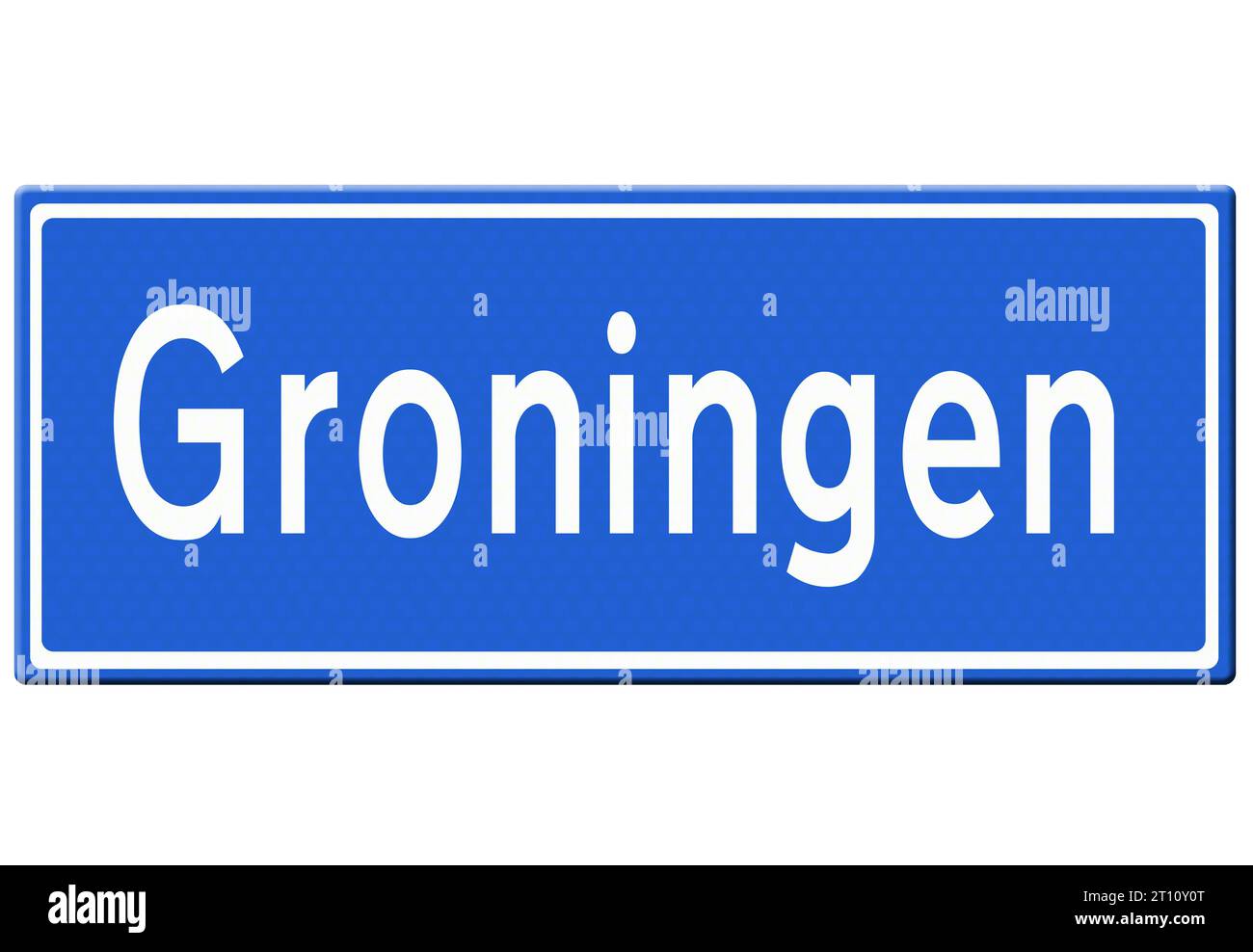Digital illustration - Groningen city sign Credit: Imago/Alamy Live ...