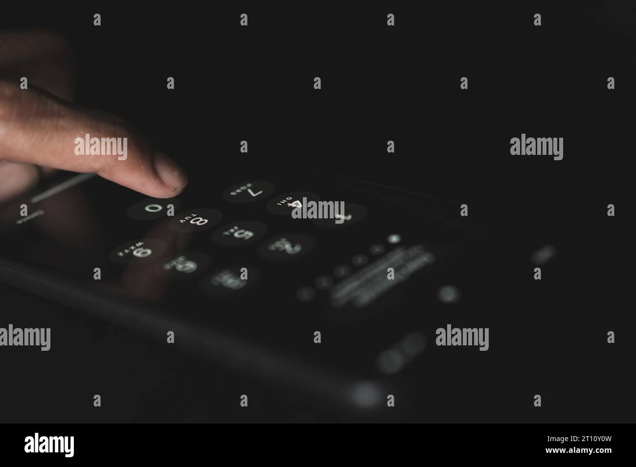 Password For Log In On The Screen Of A Cell Phone Cyber Security